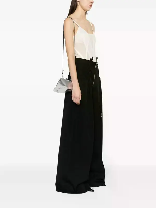 Attico Mini Midnight Leather Clutch Bag