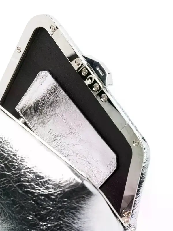 Attico Mini Midnight Leather Clutch Bag