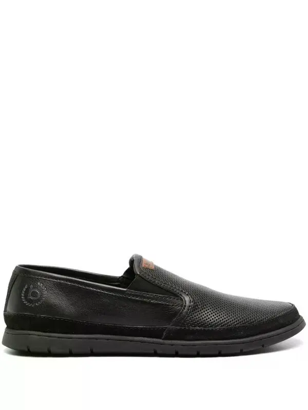 BUGATTI Crooner Perforated Leather Slip-on Loafers
