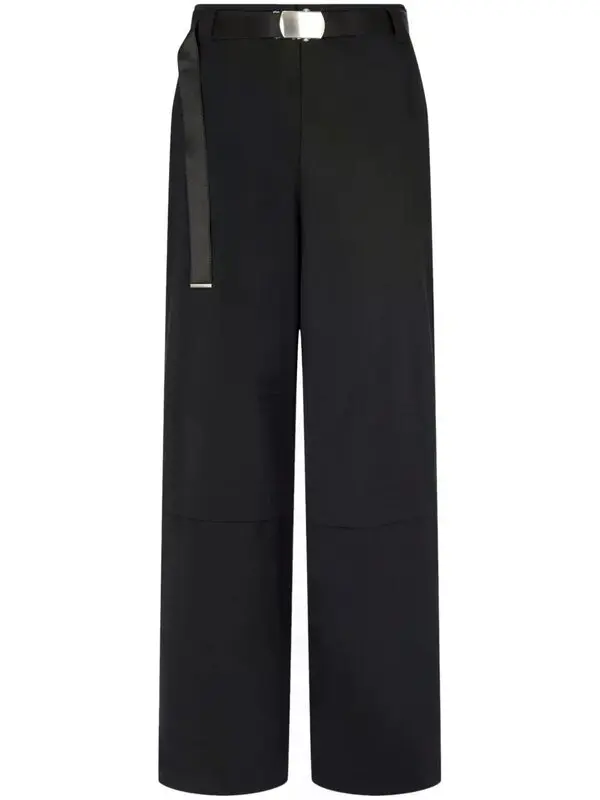 STUDIO TOMBOY Wool Belted Trousers - Black