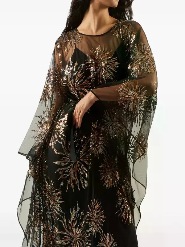 TALLER MARMO Sequin Embellished Maxi Dress