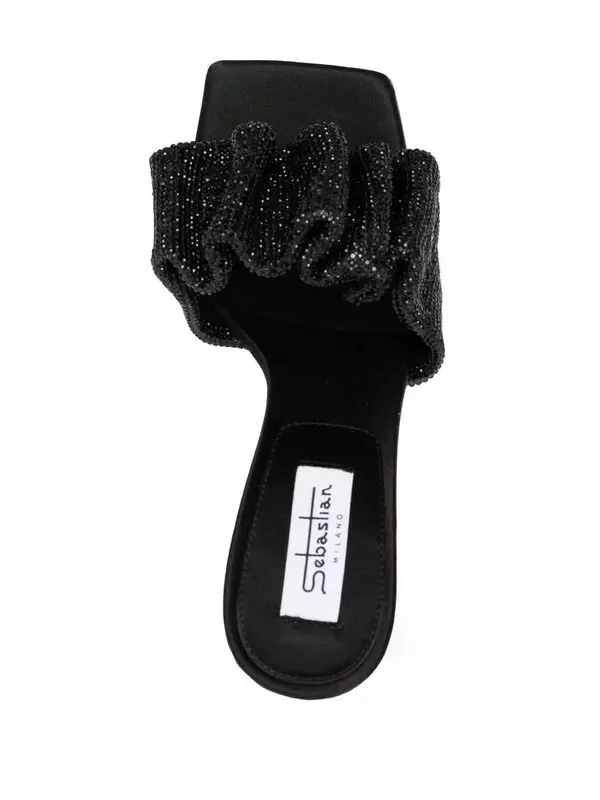 SEBASTIAN MILANO Embellished High Heel Sandals