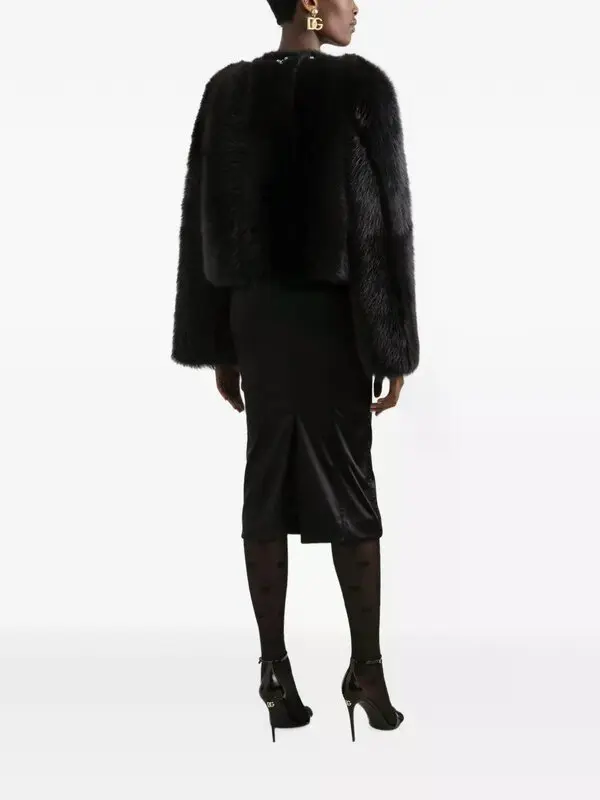 Dolce & Gabbana Panelled Midi Dress - Black