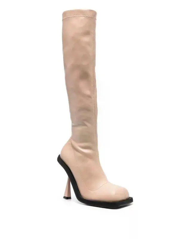 ANDREĀDAMO Square-toe Knee-high Boots