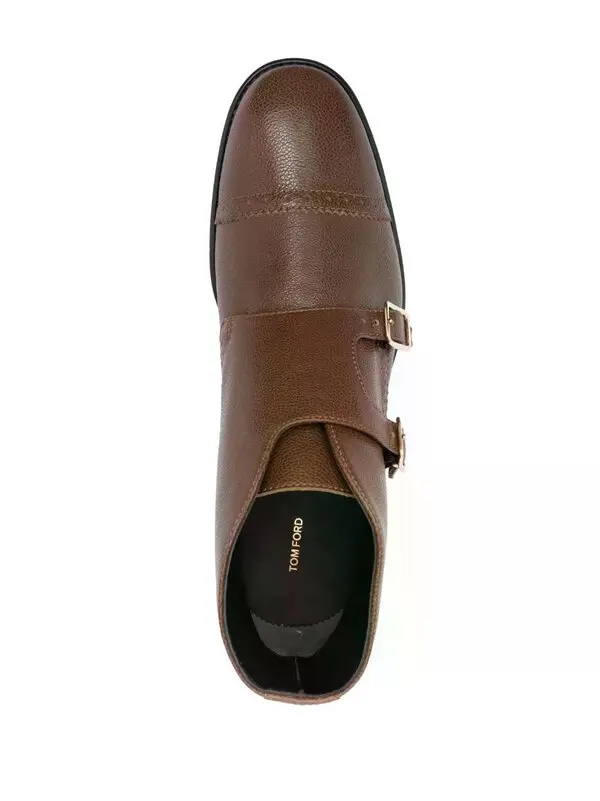 TOM FORD Double Buckle Monk Strap Ankle Boots