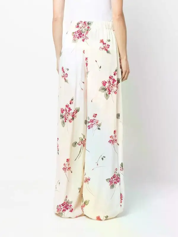 TWINSET Floral Print Palazzo Trousers