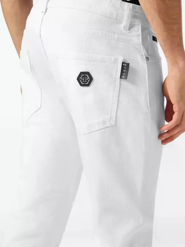 Philipp Plein Cotton Skinny Cut Jeans