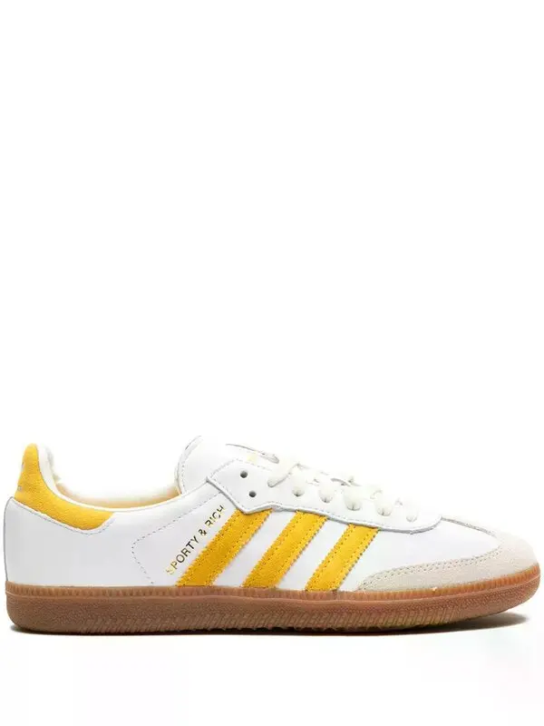 Adidas Samba Og Sporty & Rich Bold Gold Sneakers - White