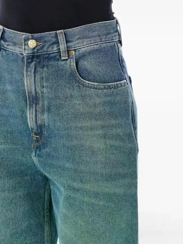 GOLDEN GOOSE Medium Wash Wide Leg Jeans