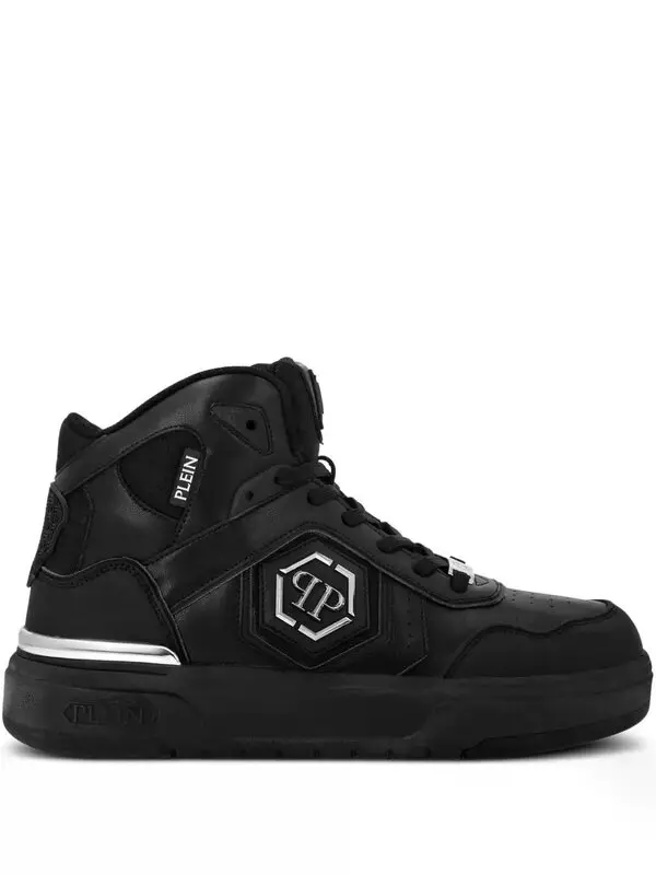 Philipp Plein Panelled High-top Sneakers - Black