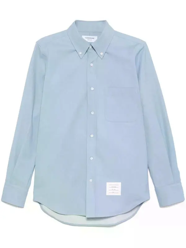Thom Browne Rwb-stripe Denim Shirt