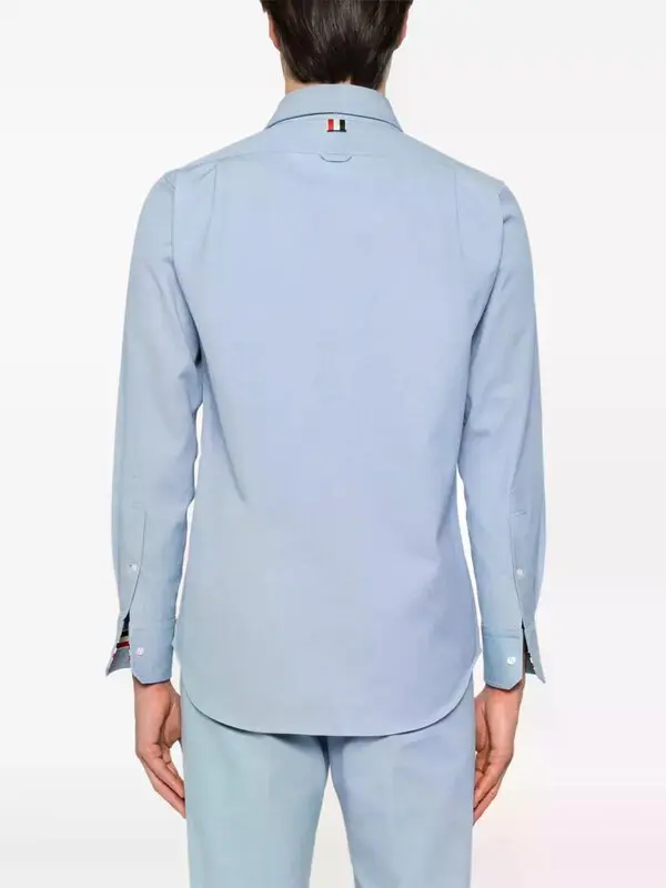 Thom Browne Rwb-stripe Denim Shirt
