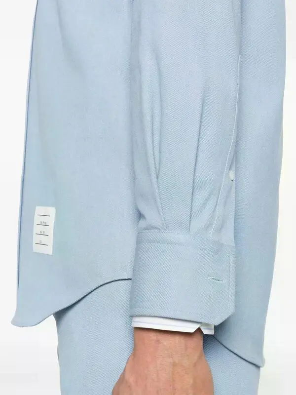 Thom Browne Rwb-stripe Denim Shirt