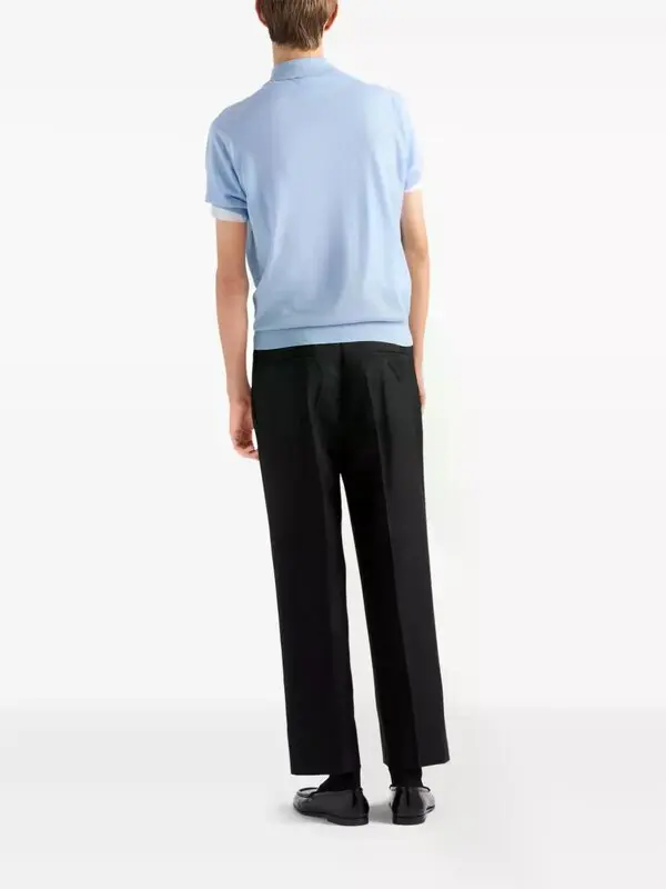 Prada Fine Wool Polo Shirt