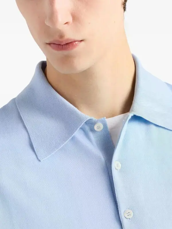 Prada Fine Wool Polo Shirt