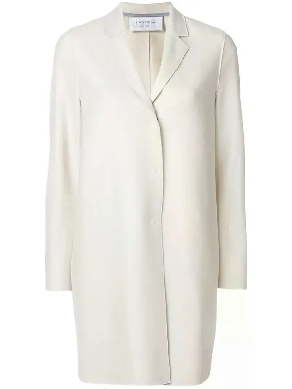 Harris Wharf London Virgin Wool Elongated Coat - Neutrals