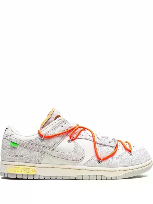 Nike X Off White Dunk Low Lot 11 Sneakers - Neutrals