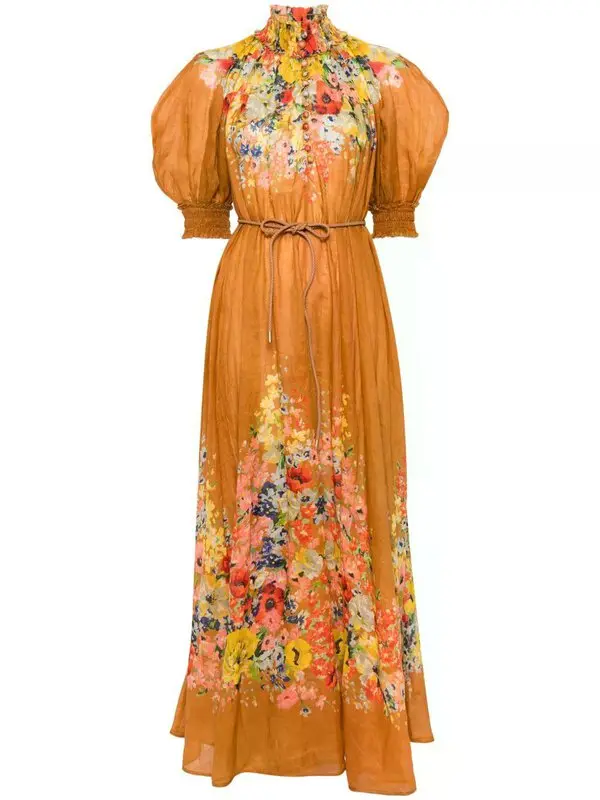 Zimmermann Alight Swing Maxi Dress - Brown