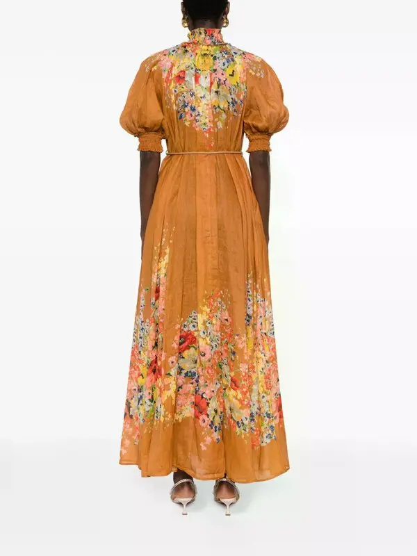 Zimmermann Alight Swing Maxi Dress - Brown