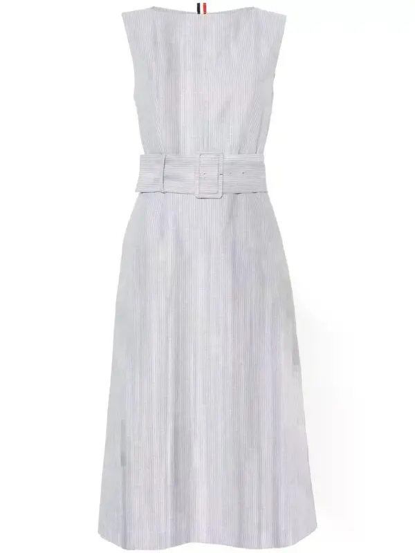 Thom Browne Striped Midi Dress