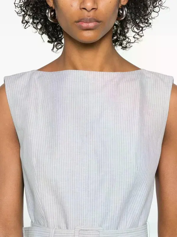 Thom Browne Striped Midi Dress