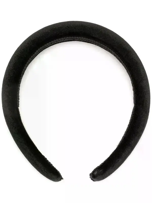 JENNIFER BEHR Velvet Padded Hairband - Black