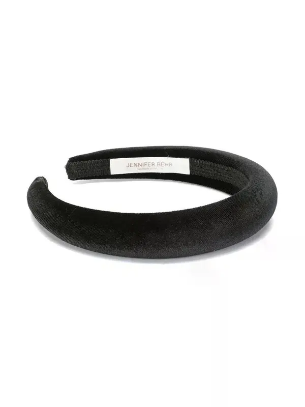 JENNIFER BEHR Velvet Padded Hairband - Black