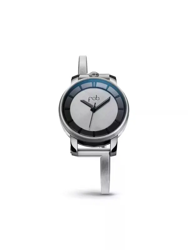 FOB PARIS Glass Ribbon 36mm Watch - Silver