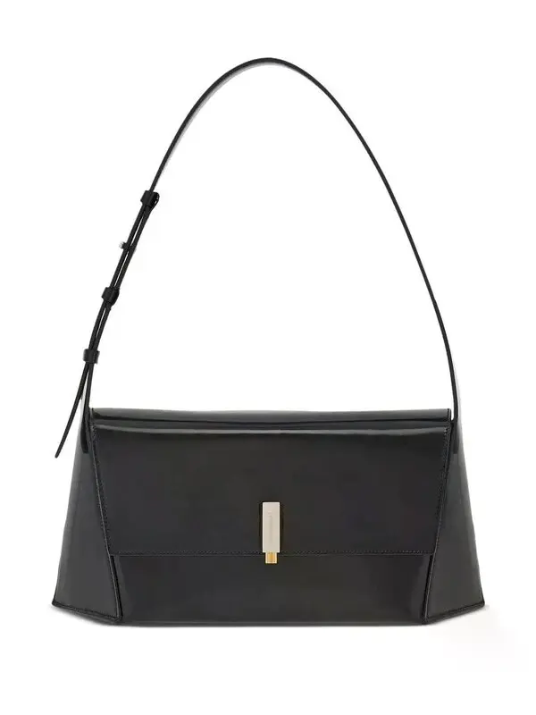 FERRAGAMO Geometric Leather Shoulder Bag