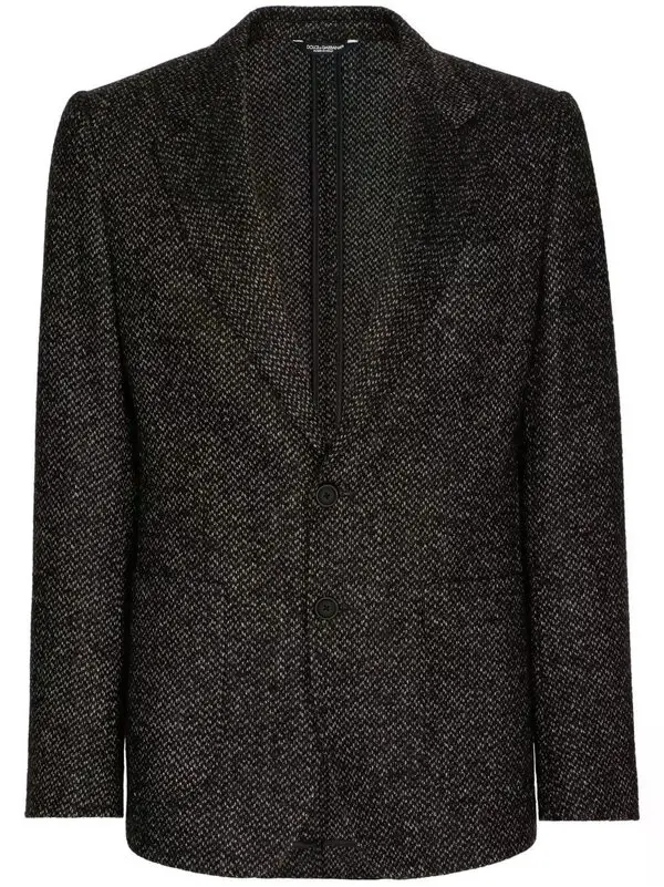 Dolce & Gabbana Single-breasted Bouclé Blazer