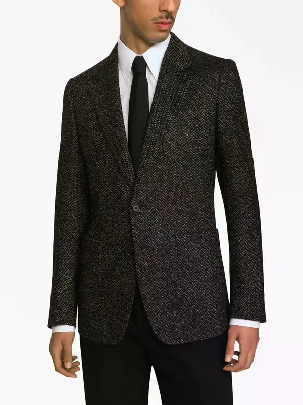 Dolce & Gabbana Single-breasted Bouclé Blazer