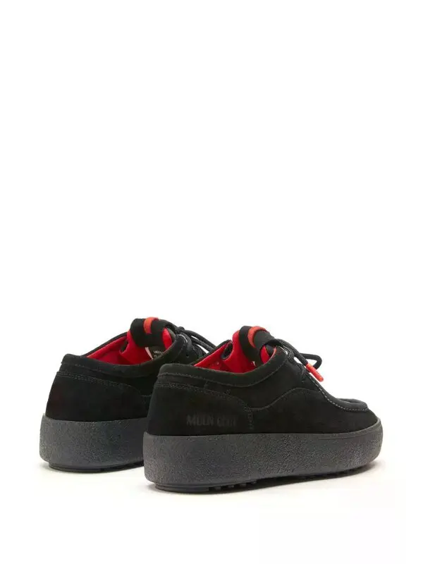 Moon Boot Mtrack Wallaby Panelled Suede Sneakers - Black