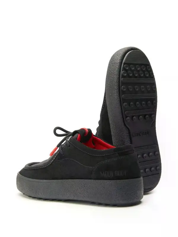 Moon Boot Mtrack Wallaby Panelled Suede Sneakers - Black