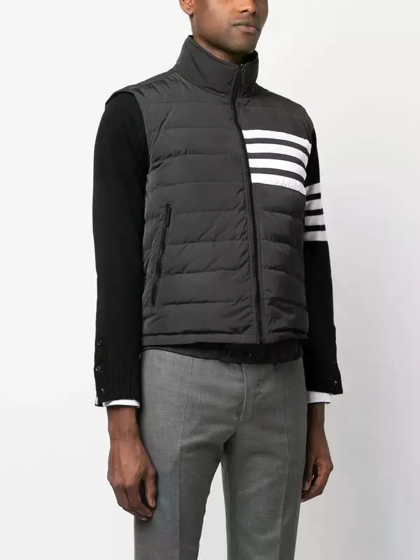 Thom Browne Padded Gilet With Striped Detailing