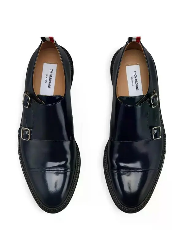 Thom Browne Soft Spazzolato Double Monk Strap Oxford Shoes