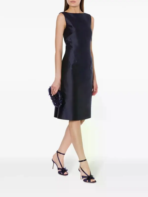 Alberta Ferretti Sleeveless Silk-satin Midi Dress