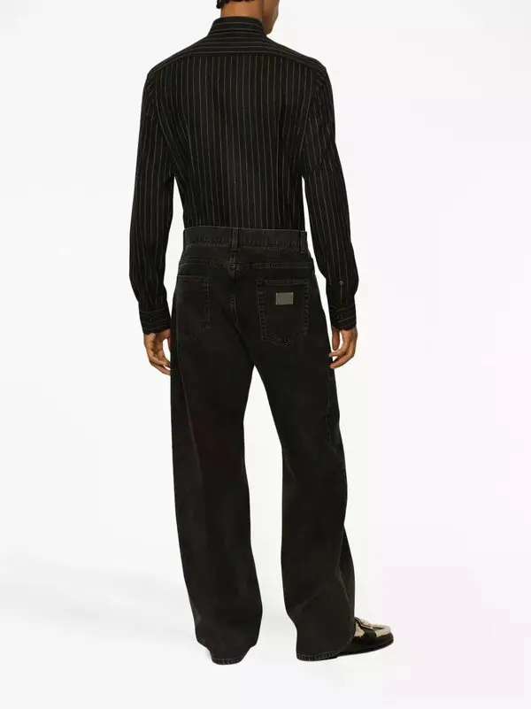 Dolce & Gabbana Striped Virgin-wool Shirt