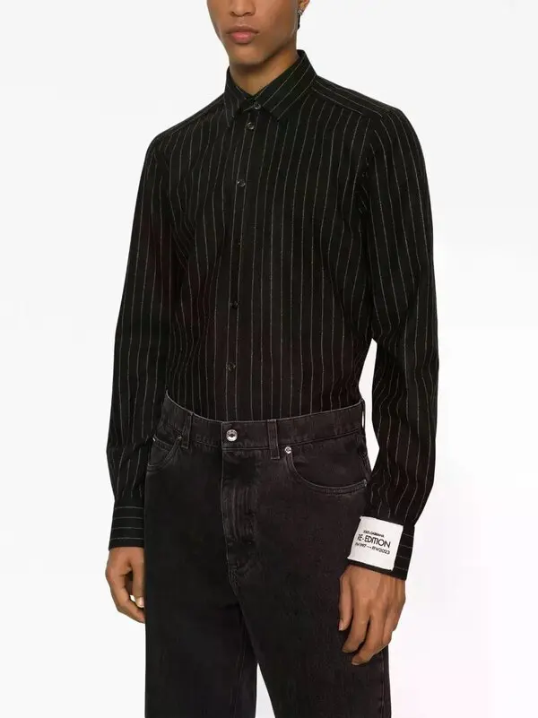 Dolce & Gabbana Striped Virgin-wool Shirt