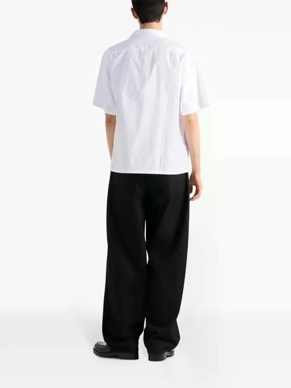 Prada Logo-patch Bowling Shirt