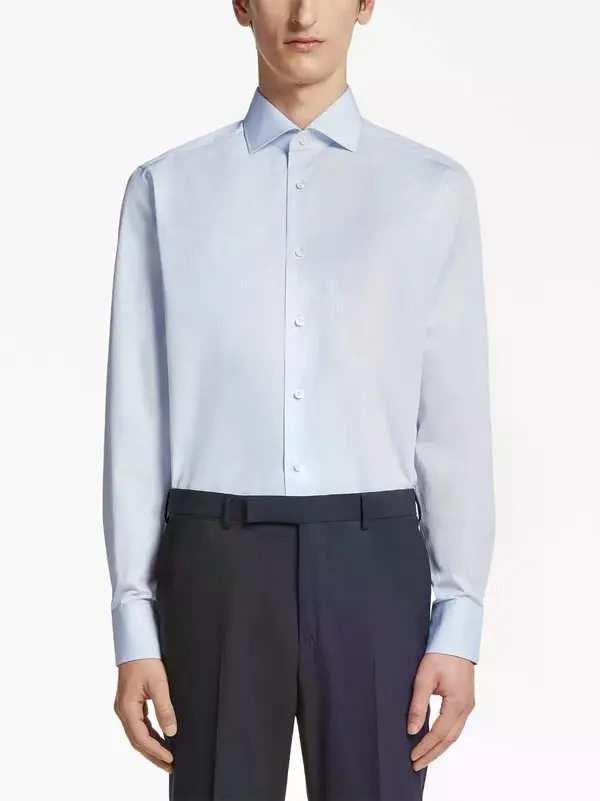 Zegna Centoventimila Micro-stripe Shirt