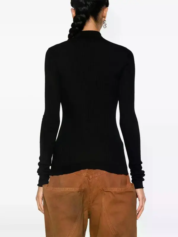 Attico Knitted Polo Sweater