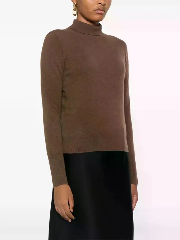 JOSEPH Cashmere High-neck Sweater - Brown