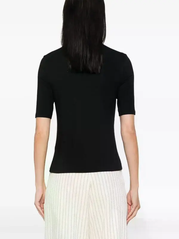 Vince Elbow-sleeve Roll-neck Top