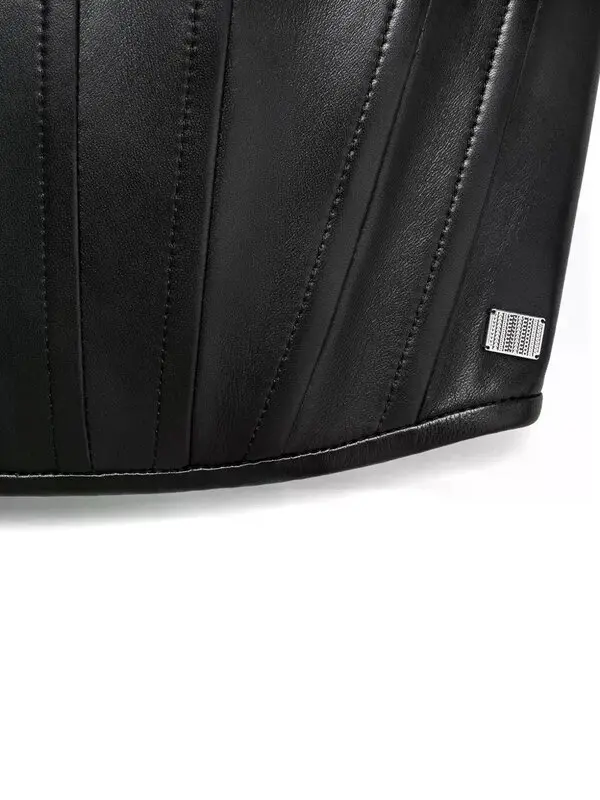 Marc Jacobs Strapless Leather Corset Top