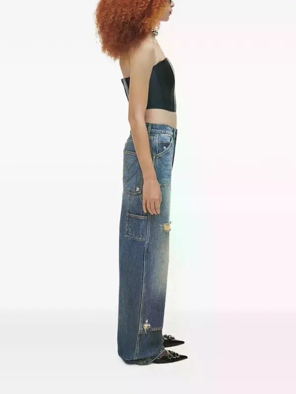 Marc Jacobs Strapless Leather Corset Top