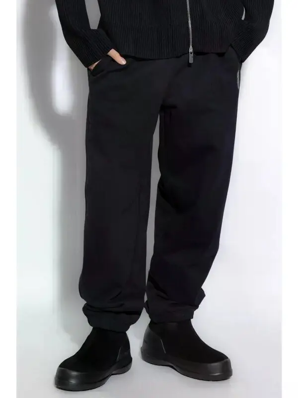 Burberry Logo Printed Sweatpants - Black