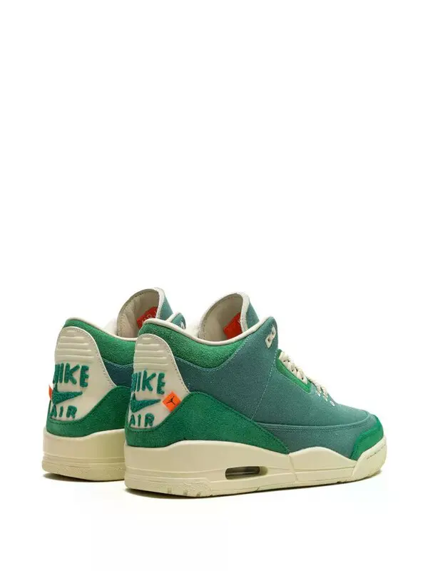 JORDAN X Nina Chanel Abney Air 3 Retro Sneakers - Green
