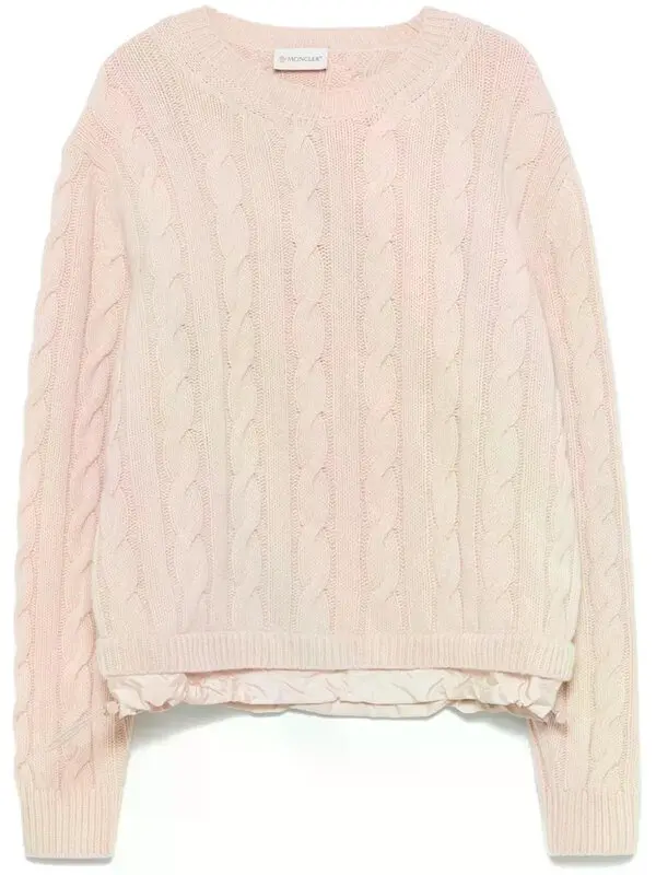 Moncler Cable-knit Crew Neck Sweater
