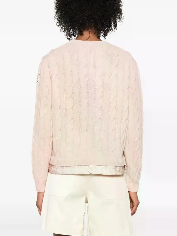 Moncler Cable-knit Crew Neck Sweater