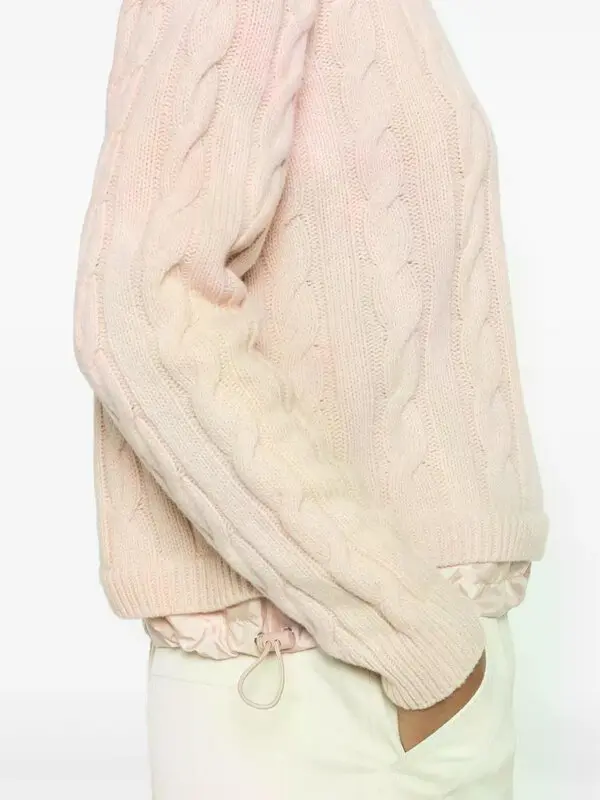 Moncler Cable-knit Crew Neck Sweater
